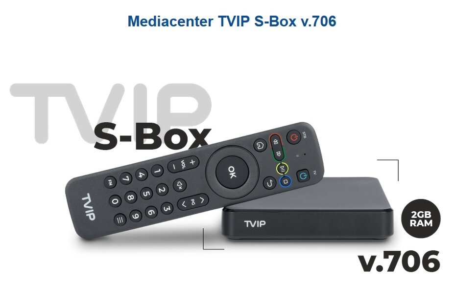 TVIP V706 S-Box IPTV 2GB RAM | iptv-shop.eu