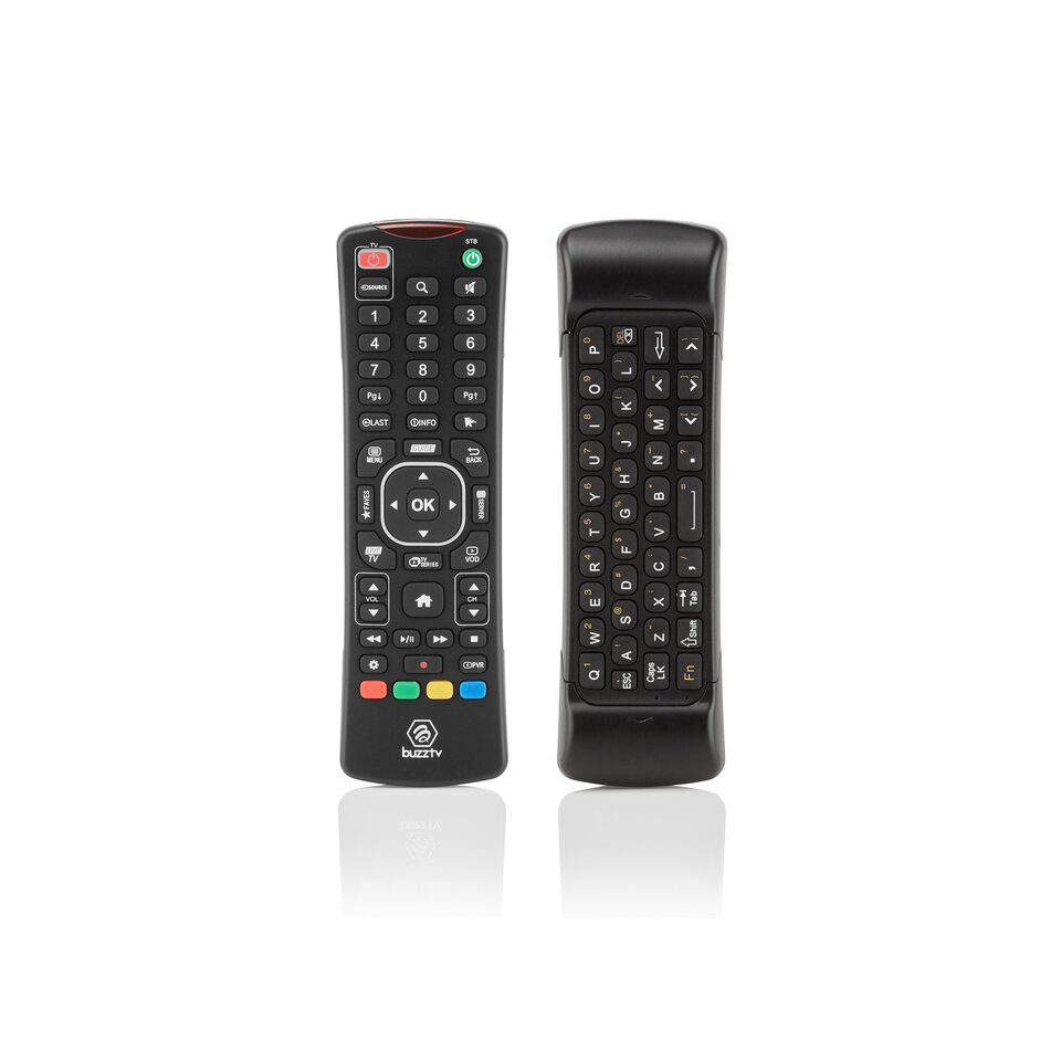 ARQ-100 v2 BuzzTV Remote Control with Keyboard | iptv-shop.eu